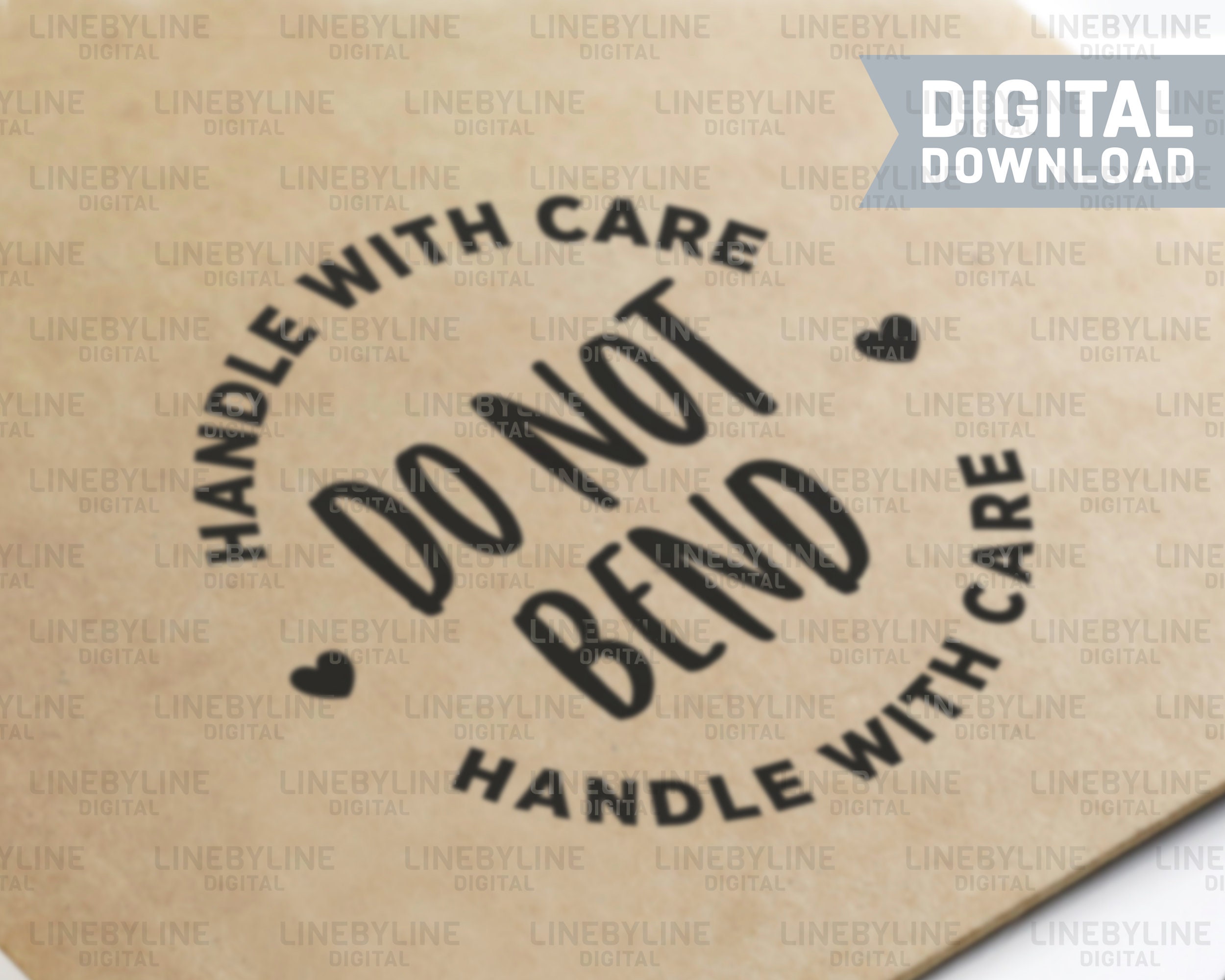 Do Not Bend Printable Sign, Do Not Bend SVG, Do Not Bend Label EPS, Do ...