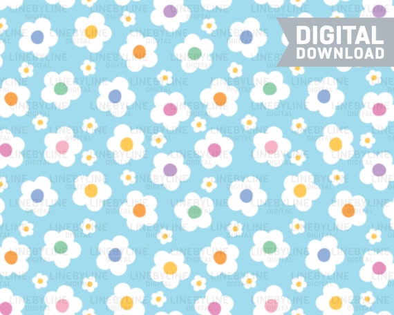 Daisies Pattern Background