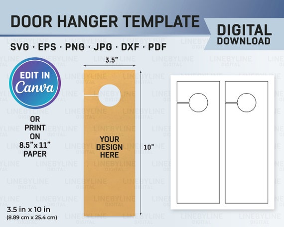 Door Hanger Template Printable