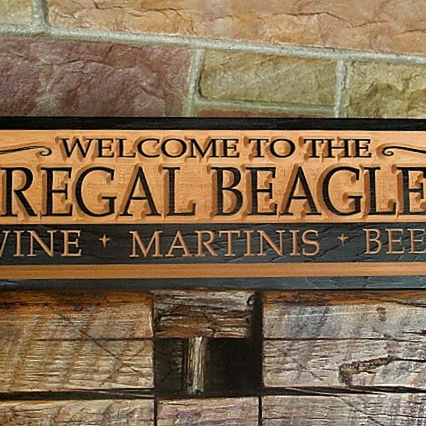 Regal Beagle Bar Sign - Etsy