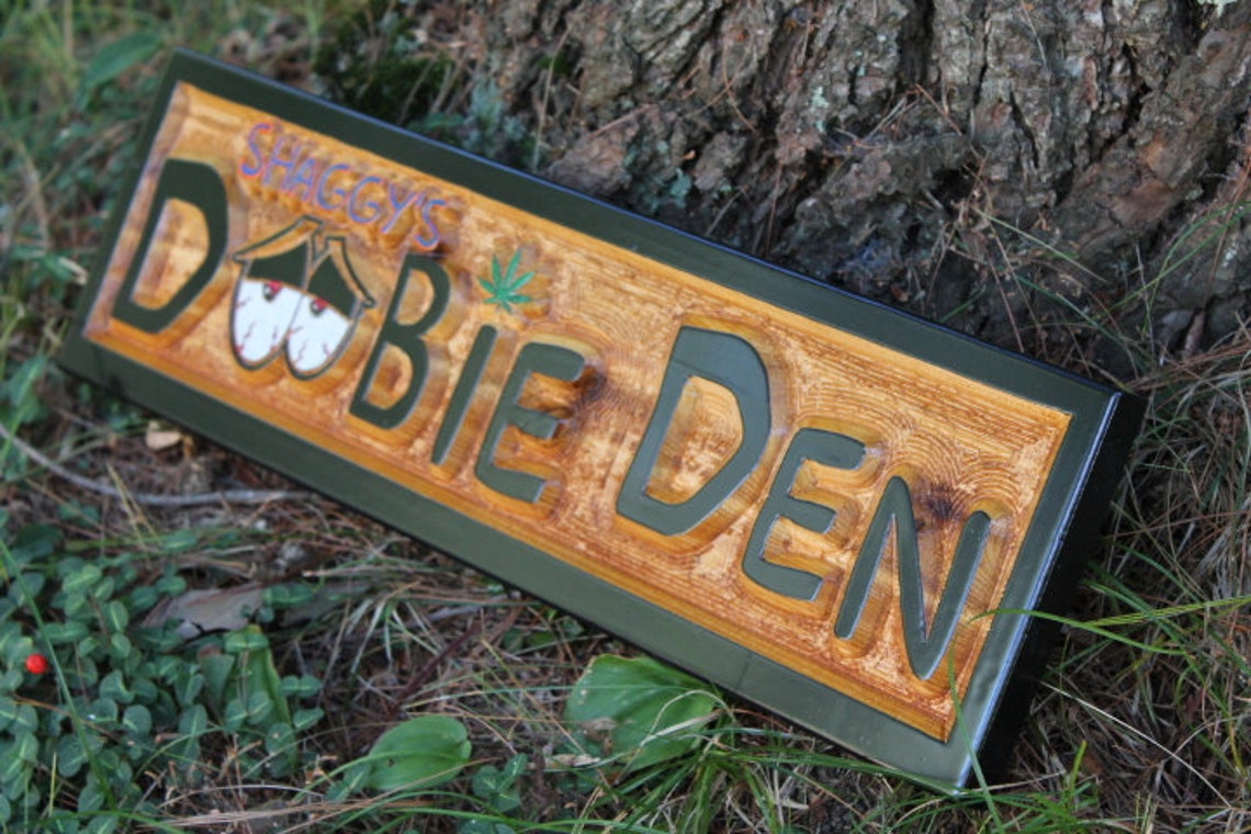 Personalized Doobie Den Sign Gift for Stoner / Unique Weed - Etsy
