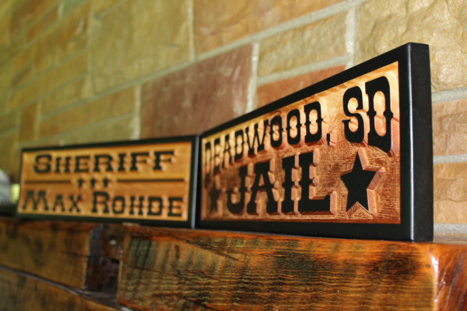 Custom Carved Cedar Western Sign: Rustic Cowboy Decor - Etsy