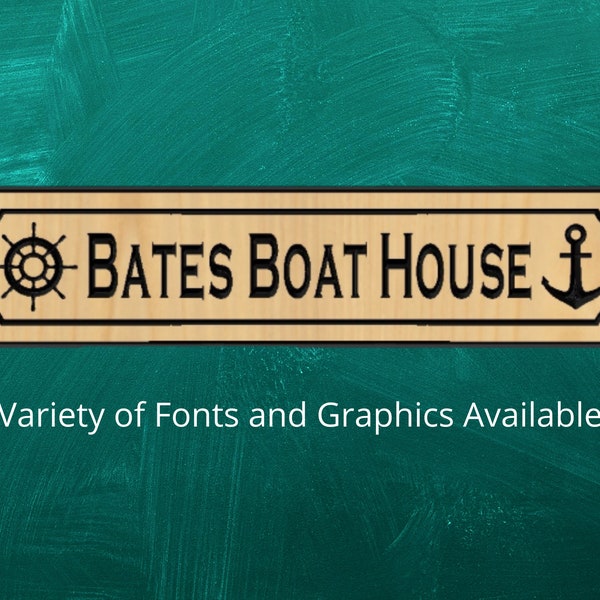 Boat House Sign - Etsy