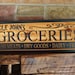 Grocery General Store Sign / Rustic Kitchen Pantry Wall Decor Primitive ...