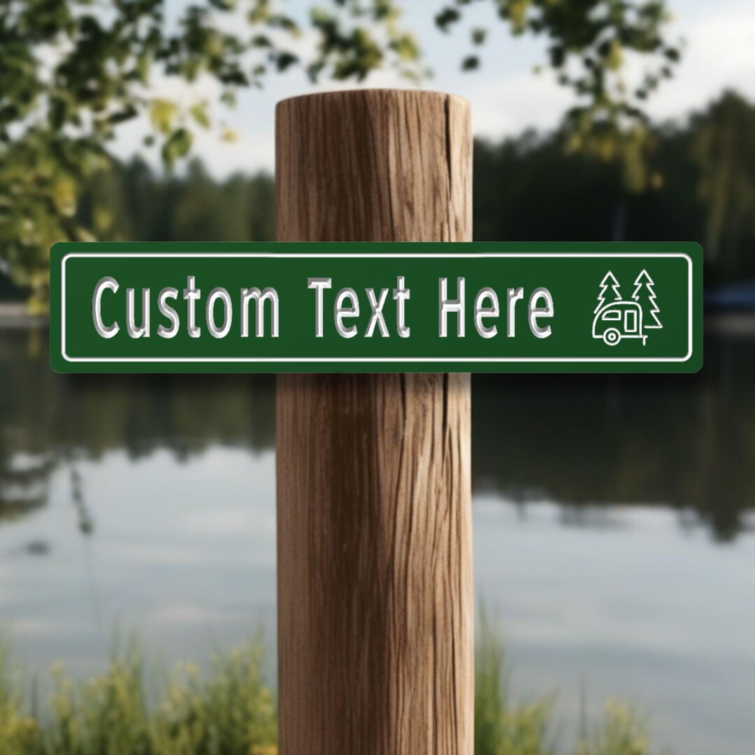 Custom Carved PVC Street Sign – Personalized Outdoor Cabin Sign, 3x15 ...