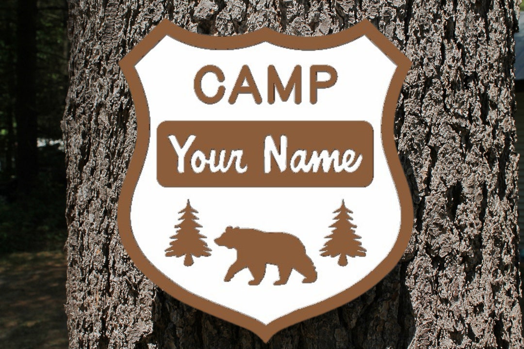 Outdoor PVC Camp Name Sign / Customizable Signs Carved Exterior ...