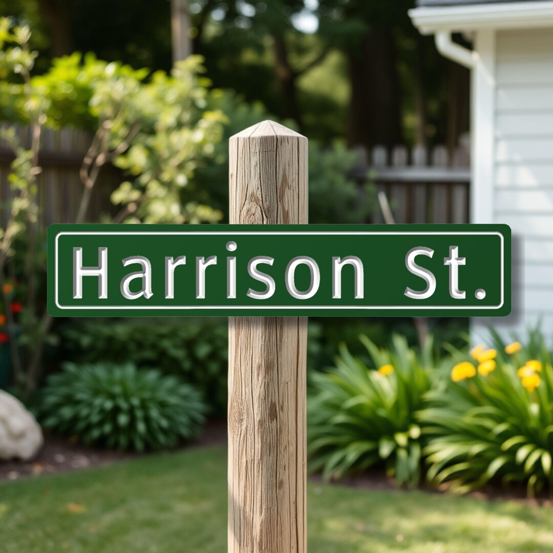 Custom Street Name Sign – Personalized Outdoor PVC Street Sign – Carved ...