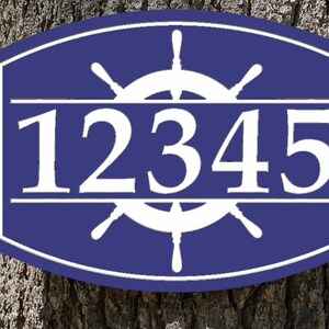 Customizable Weatherproof Beach House Number Address Signs / Engraved ...
