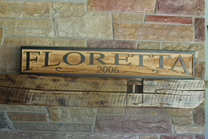 Custom Last Name Sign Carved Wooden Sign / Personalized House | Etsy