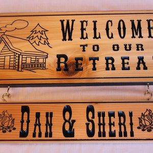 Camp Sign Wood Sign, Cabin Personalized Sign, Cabin Wall Art Wooden ...