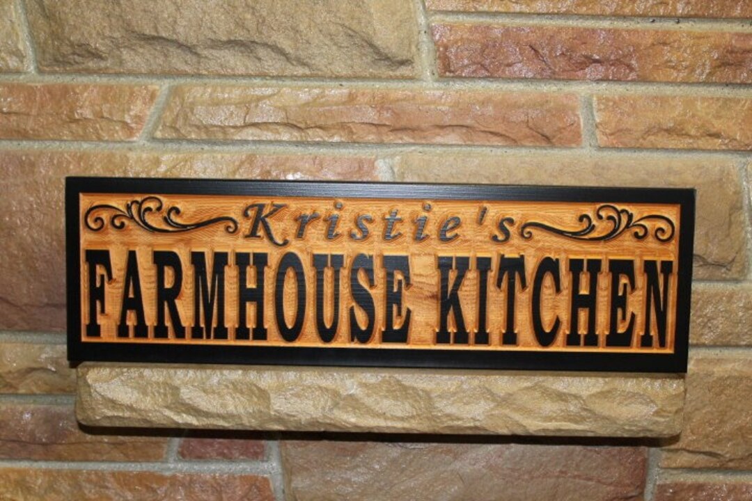 Custom Farmhouse Kitchen Signs / Rustic Farmhouse Wall Decor - Etsy
