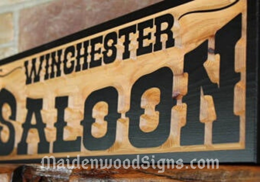 Custom Bar Sign Old West Rustic Bar Décor / Southwestern Décor Man Cave ...