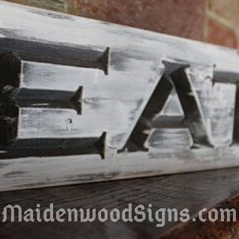 Rustic Eat Sign - Etsy