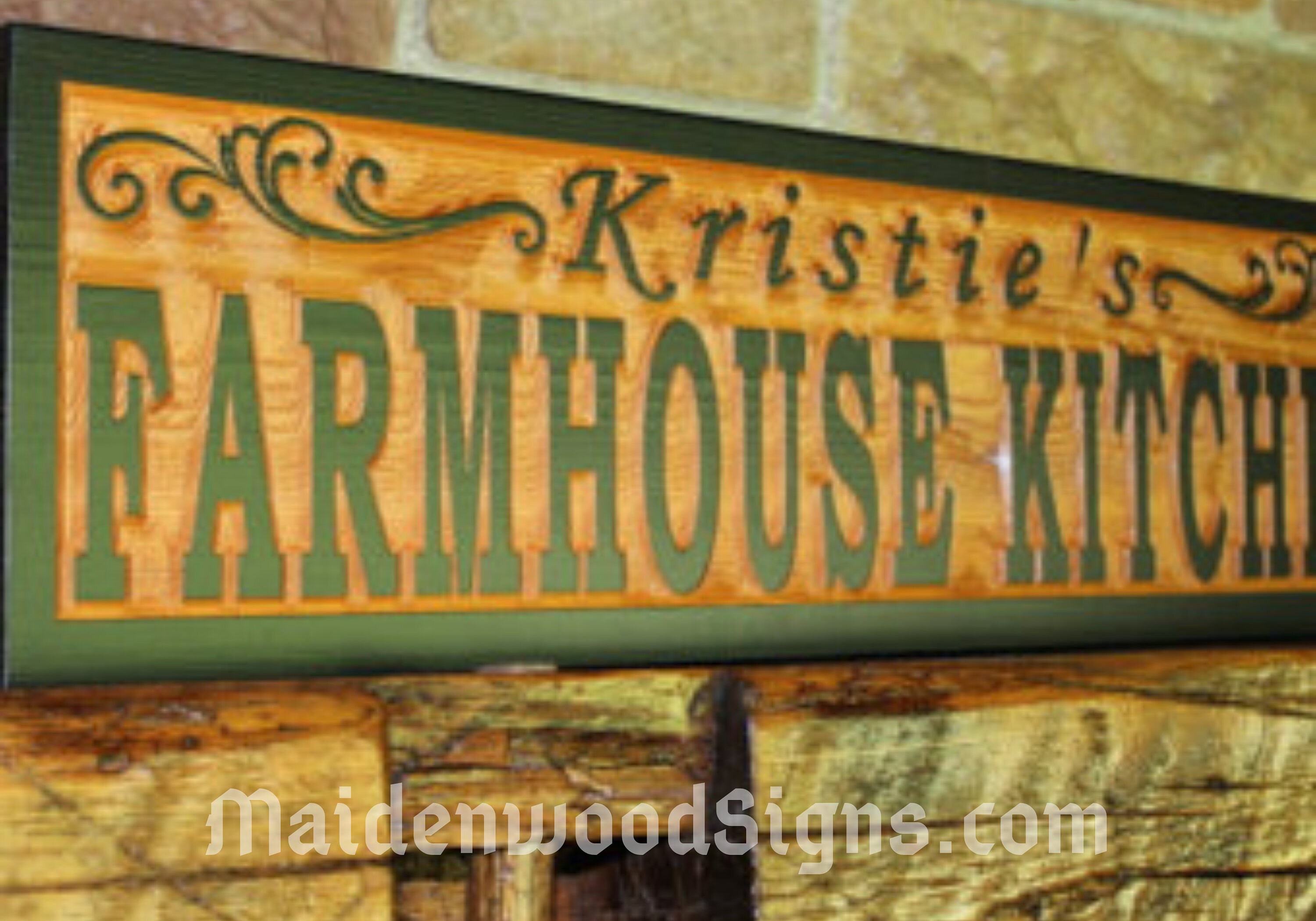Custom Farmhouse Kitchen Signs / Rustic Farmhouse Wall Decor | Etsy