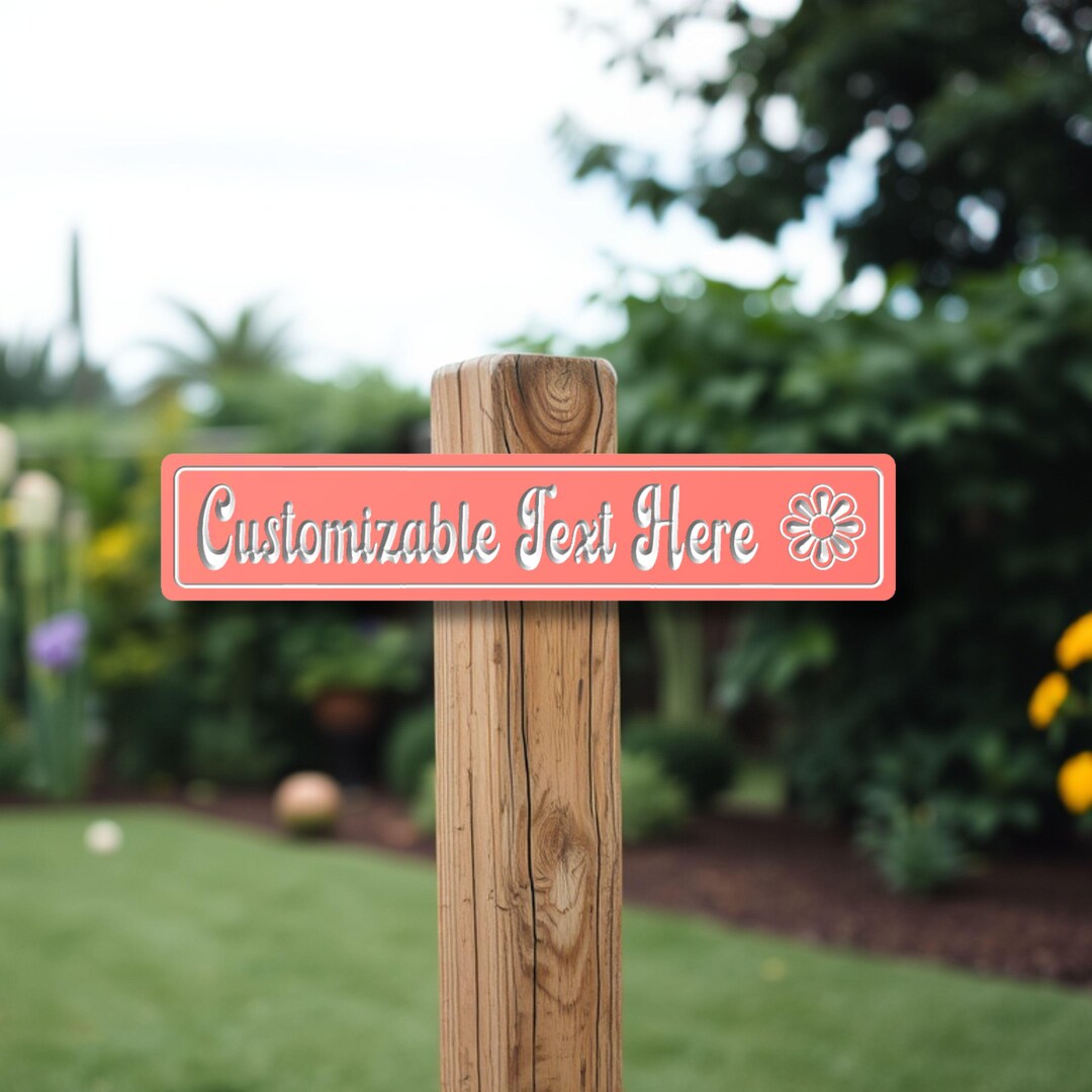 Custom Outdoor PVC Street Sign - Personalized Carved Sign for Garden ...