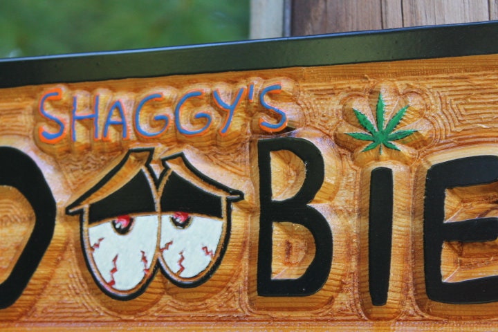 Personalized Doobie Den Sign Gift for Stoner / Unique Weed Smoker Man ...