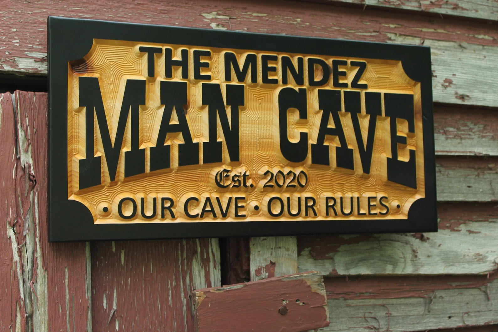 Personalized Bar Man Cave Sign / Custom Rustic Home Bar Game - Etsy