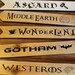 Custom Fandom Backyard Garden Hanging Arrow Signs / Destination Sign ...