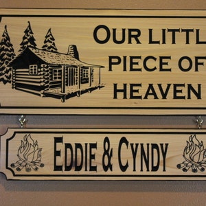 Camp Sign Wood Sign, Cabin Personalized Sign, Cabin Wall Art Wooden ...