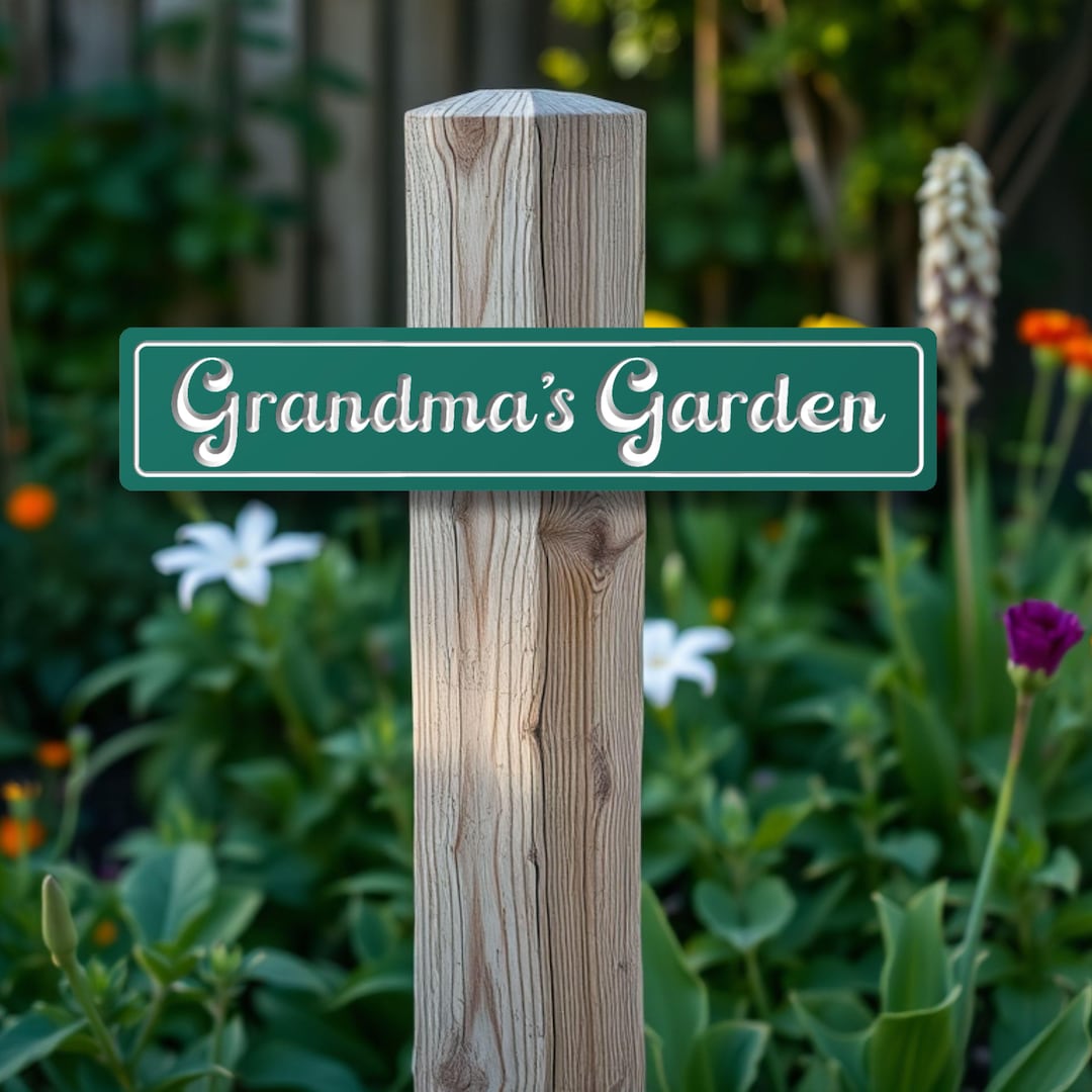 Personalized Garden Sign - Custom PVC Outdoor Sign for Grandma’s Garden ...