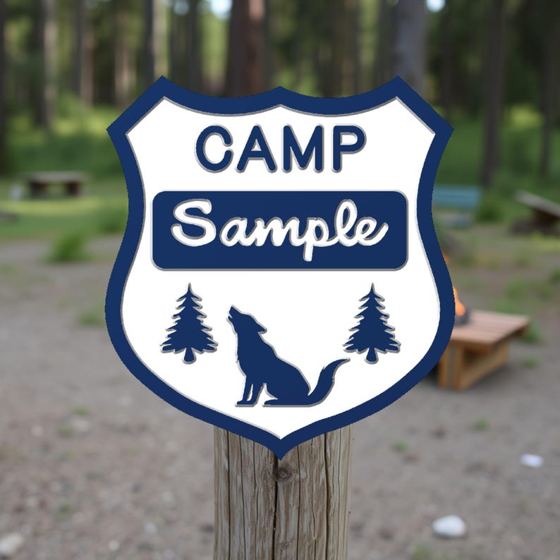 Custom Carved Camp Sign – Personalized Outdoor PVC Sign for Campsites ...