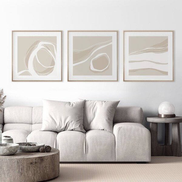 Set of 3 Nordic Print Scandinavian Print Minimal Wall Art, - Etsy