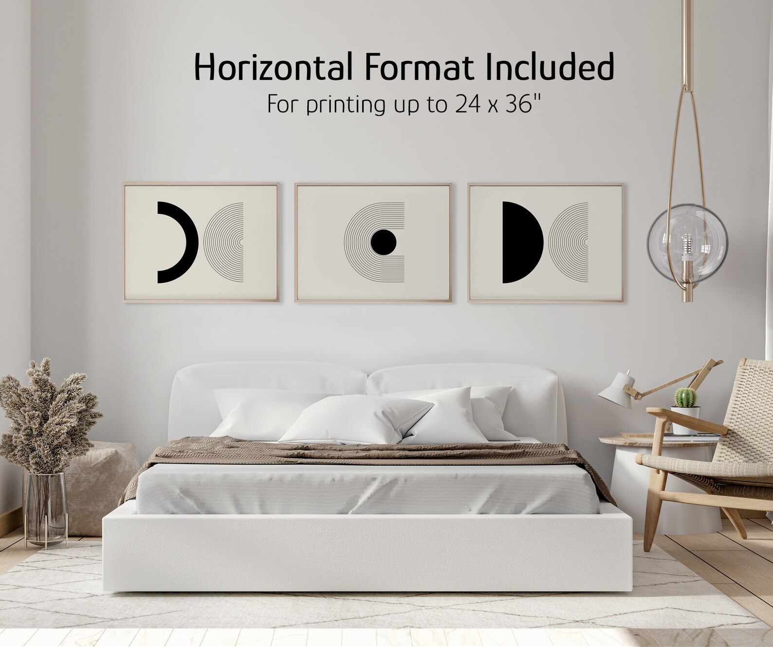 Mid Century Modern Arch Printable Artwork Oversized - Etsy