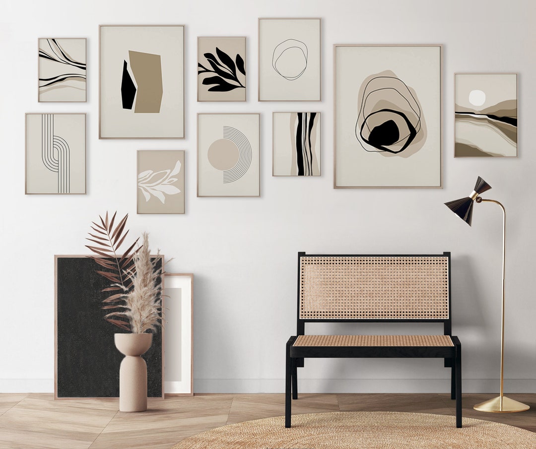 Neutral Gallery Wall Art Set of 10 Downloadable Exhibition Posters ...
