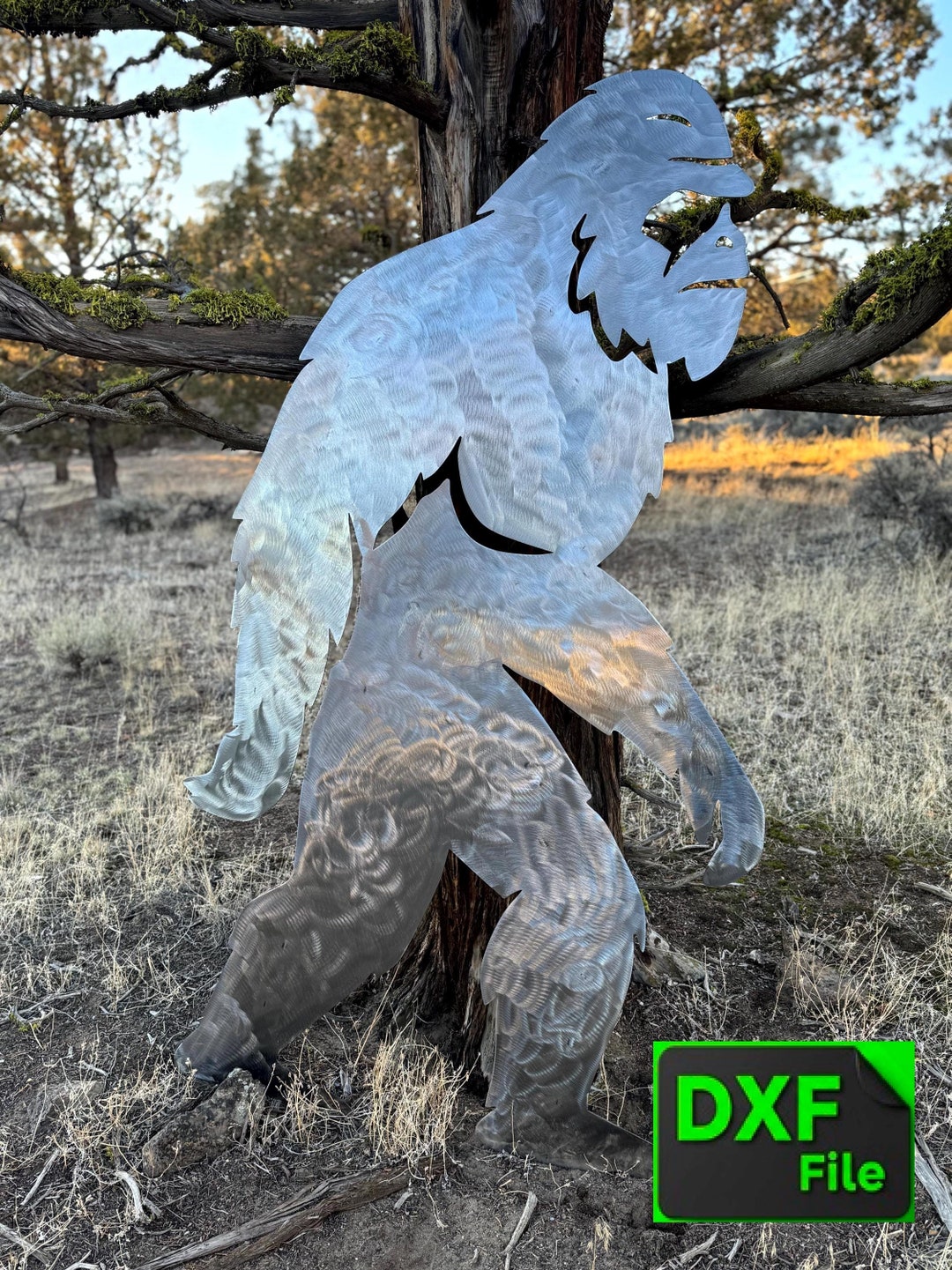 Sasquatch DXF File: CNC Plasma, Laser, Waterjet Cut - Yard Art (digital ...