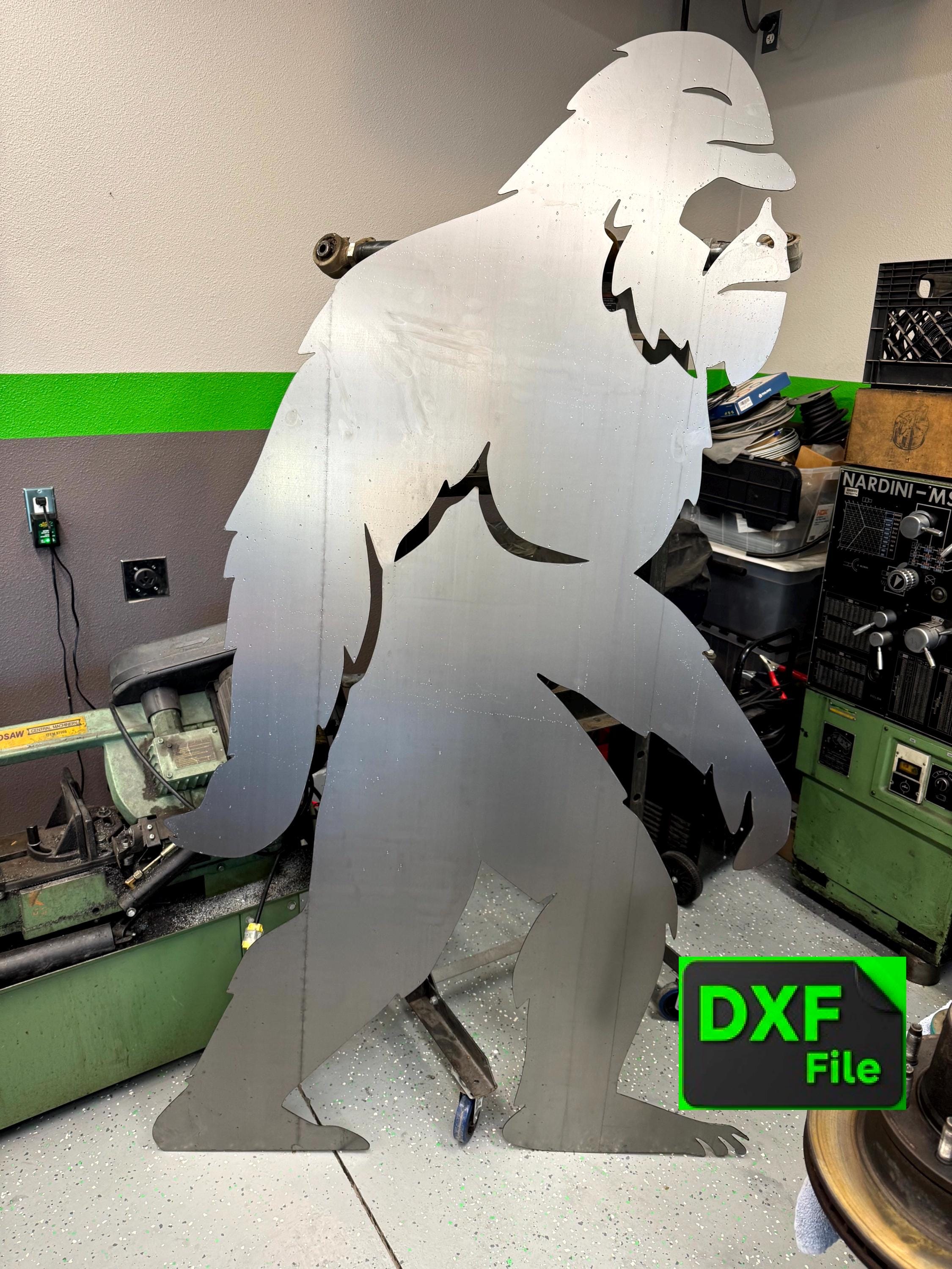 Sasquatch Bigfoot Yeti DXF File for CNC Plasma, Laser, & Waterjet Cool ...