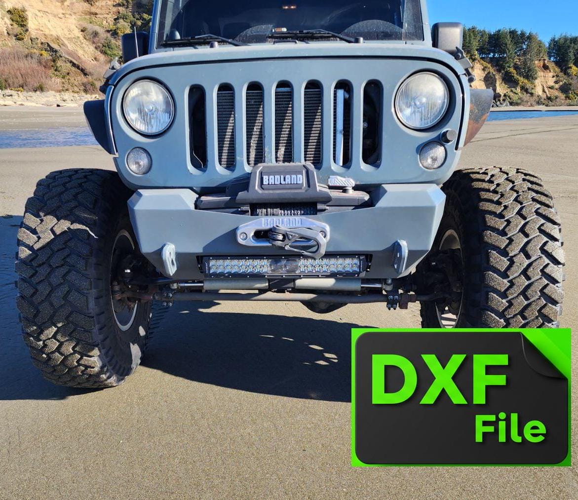 Jeep Wrangler Winch Bumper DXF Files (2007-2017 JK) (digital Download ...