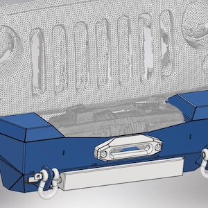 Jeep Wrangler Winch Bumper DXF Files (2007-2017 JK) (digital Download ...