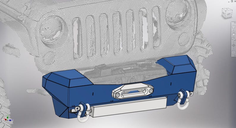 Jeep Bumper DXF Files, 2007-2017 JK Jeep Wrangler Winch Bumper Drawings ...
