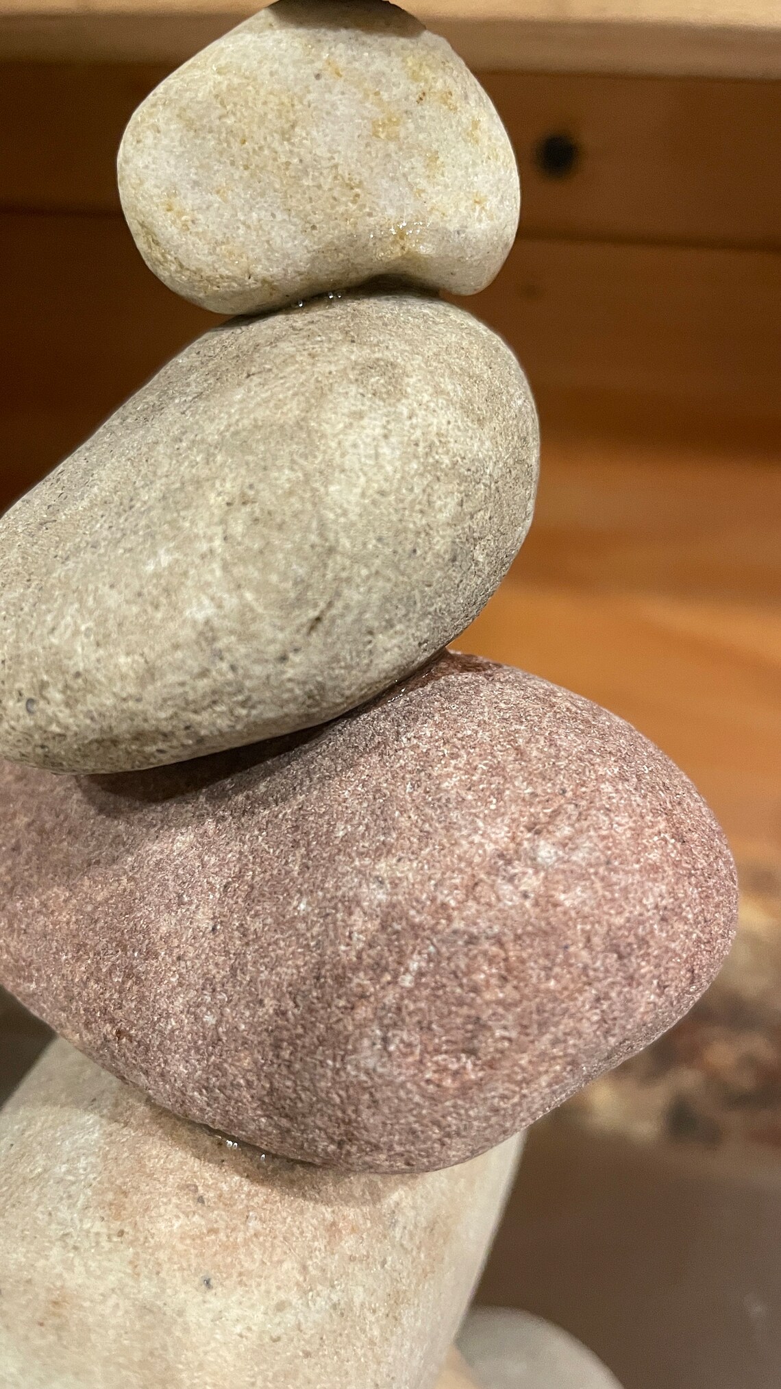 Rock Stone River Pebble Statue Stack Cairn Adirondack Handmade Glued ...