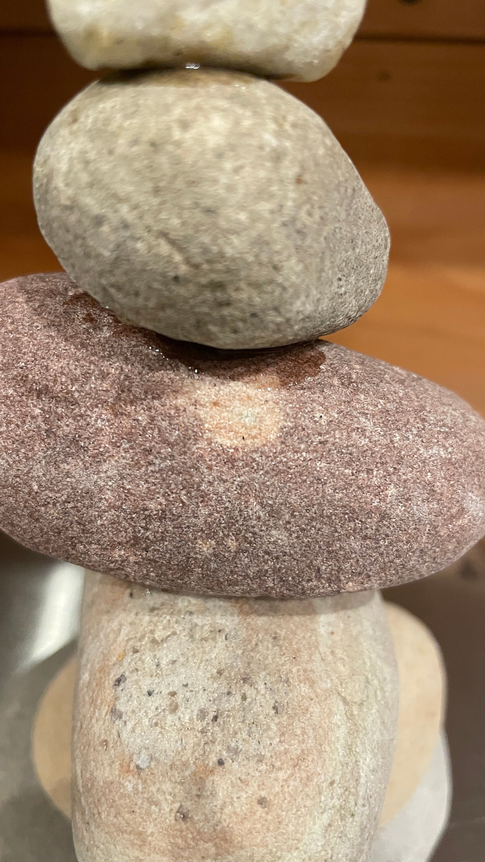 Rock Stone River Pebble Statue Stack Cairn Adirondack Handmade Glued ...