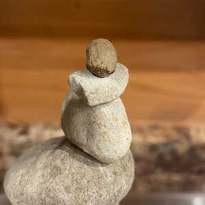 Rock Stone River Pebble Statue Stack Cairn Adirondack Handmade Glued ...
