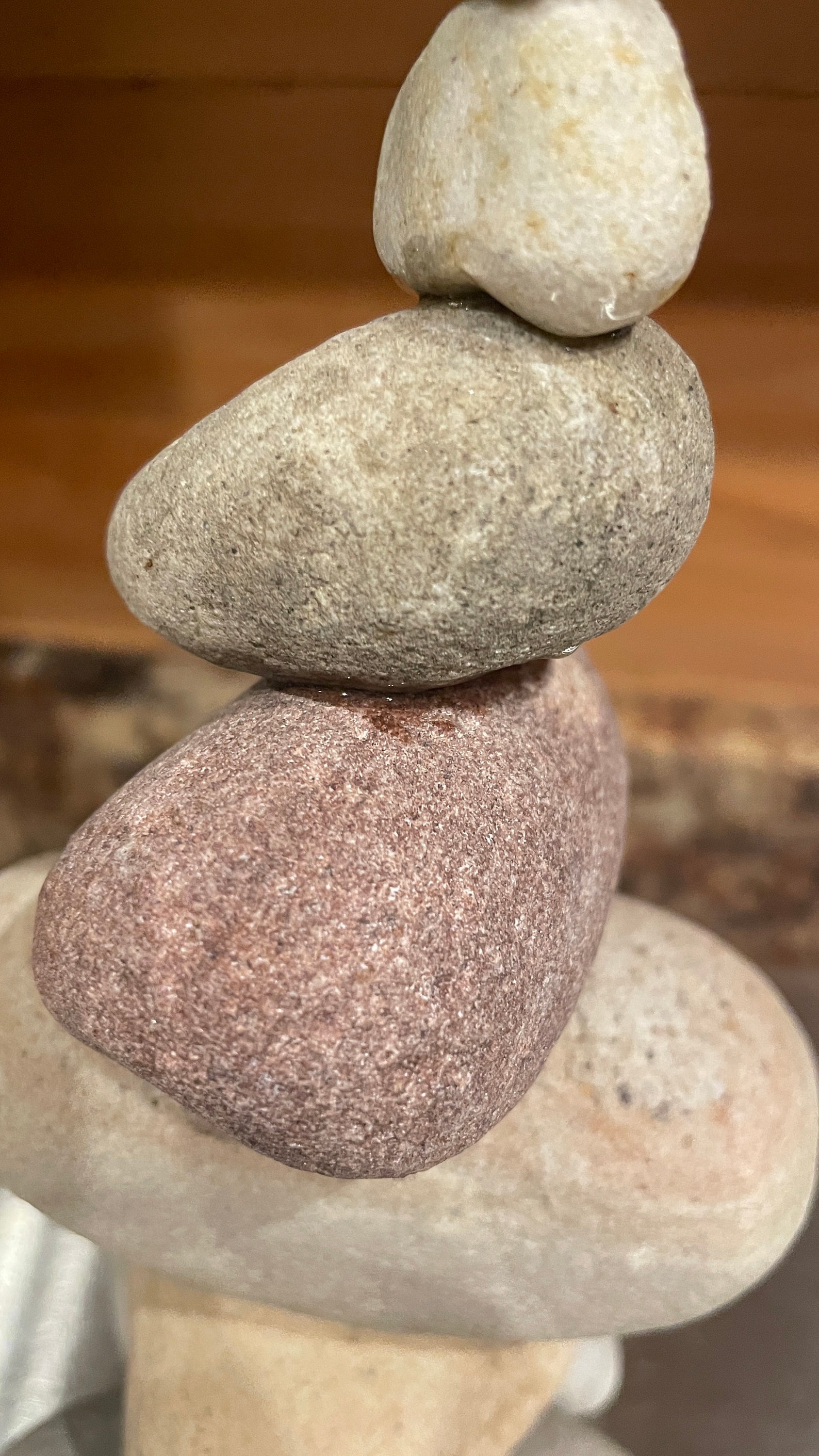 Rock Stone River Pebble Statue Stack Cairn Adirondack Handmade Glued ...