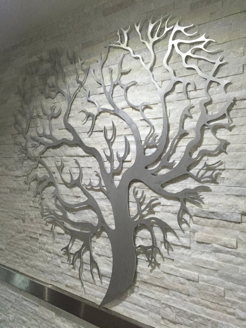 Metal Wall Art Decor 3D Sculpture Tree of Life Love - Etsy