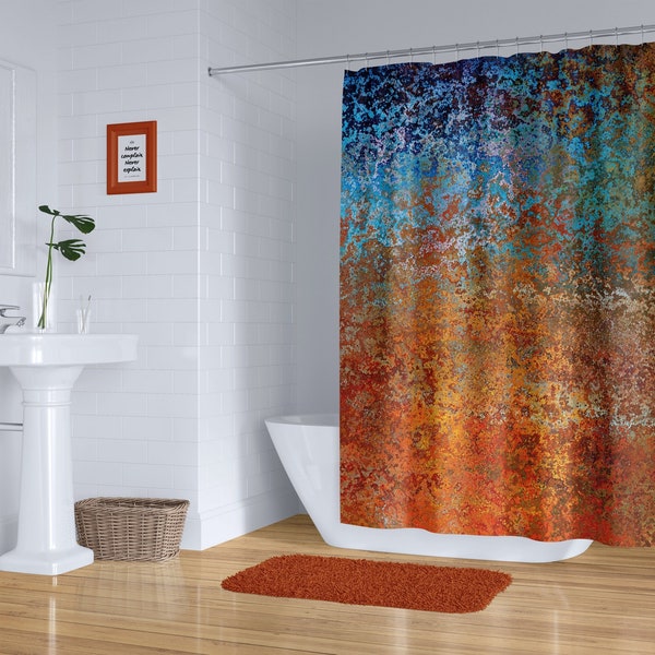 Rust Shower Curtain - Etsy