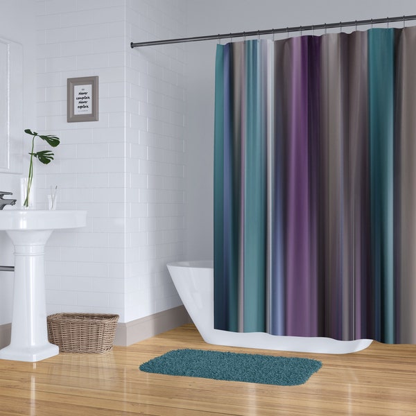 Teal Shower Curtain - Etsy