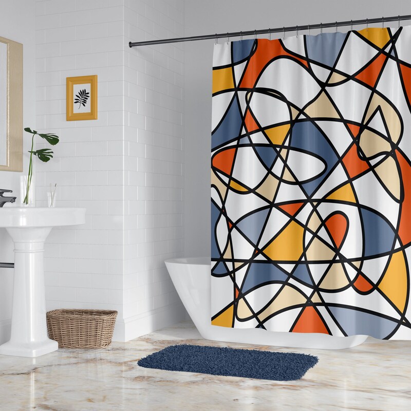 Mod Shower Curtain - Etsy
