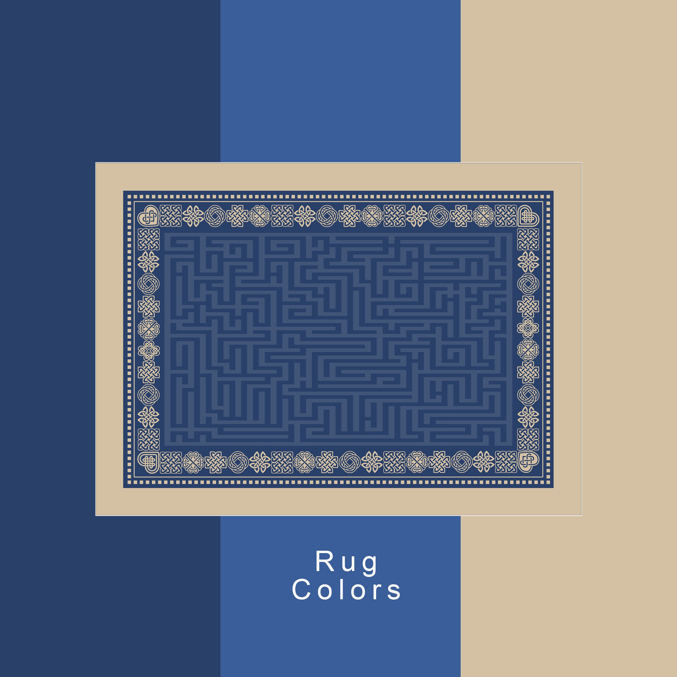 Celtic Knot Area Rug Indoor or Outdoor Geometric Rug 2x3 - Etsy