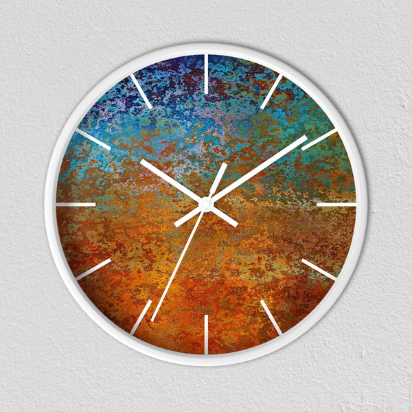 Orange Clock - Etsy