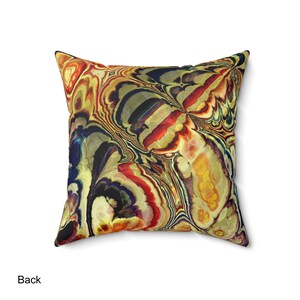 Bold Multicolor Baroque Style Abstract Art Throw Pillow, Vintage ...