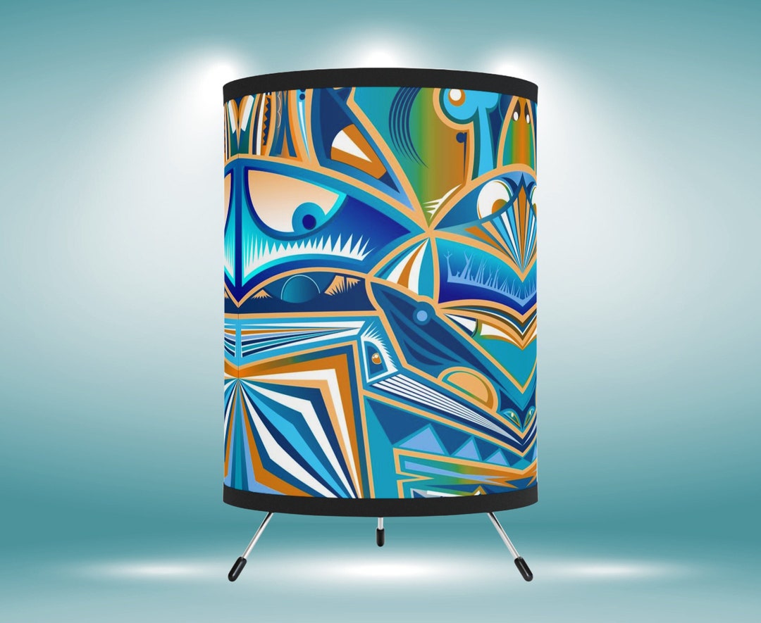 Ghoulish Face Desk Lamp Fun Modern Art Accent Light Artsy - Etsy