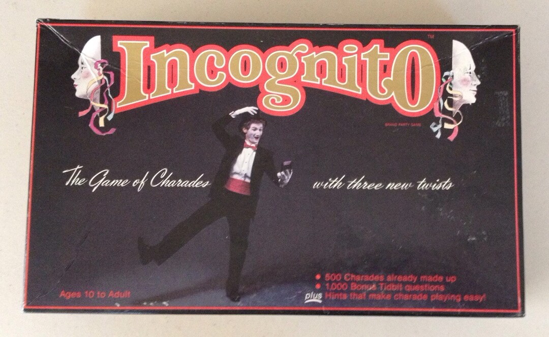 Vintage 1985 INCOGNITO Game - Etsy