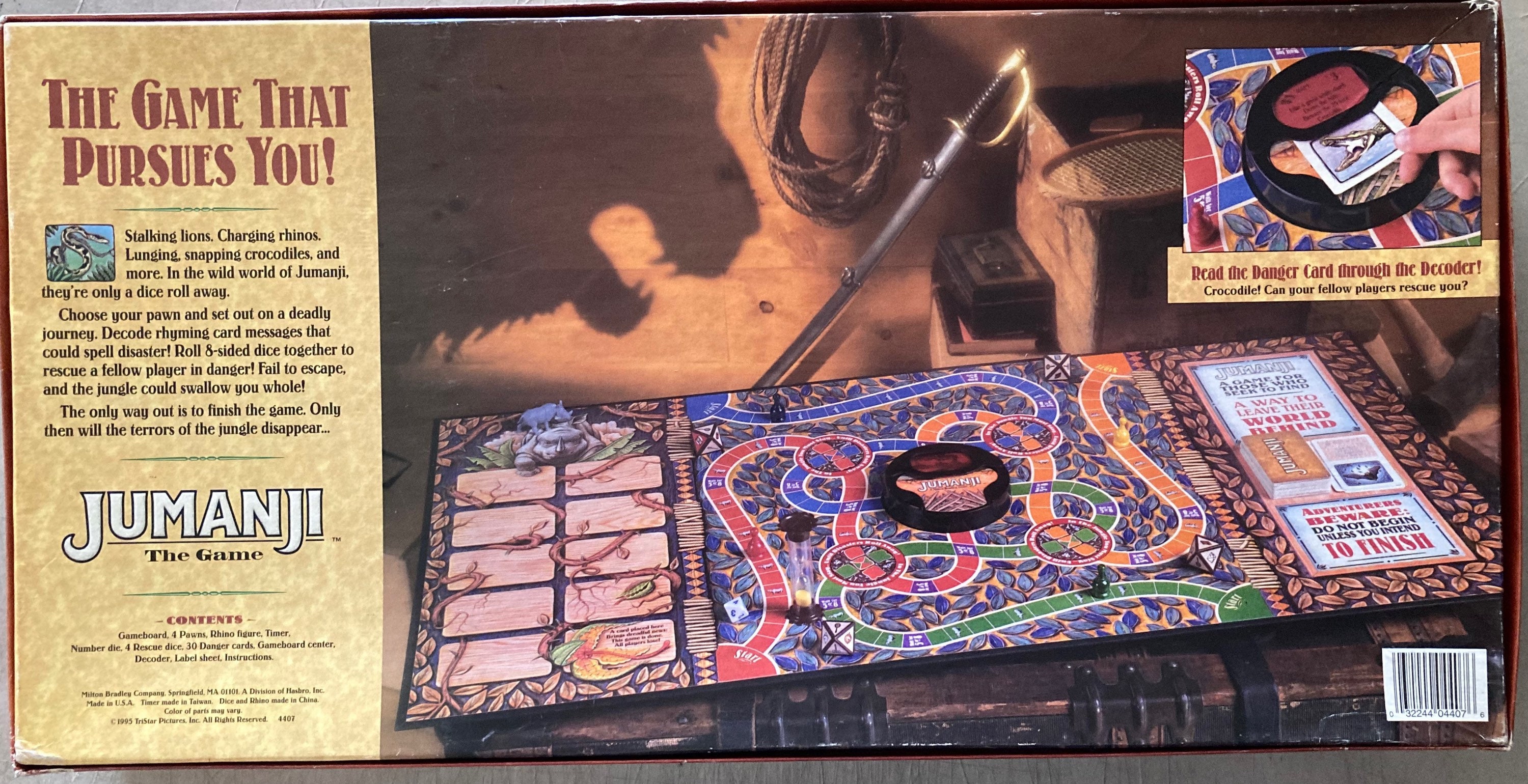 Jumanji Board Game Danger Cards