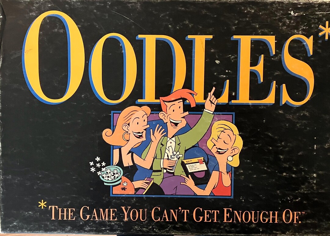 Vintage 1992 OODLES GAME by Milton Bradley - Etsy