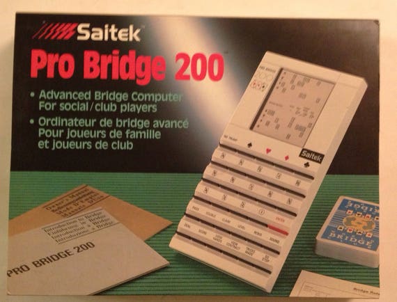 Vintage 1989 PRO BRIDGE 200 by Saitek Mini Computer | Etsy