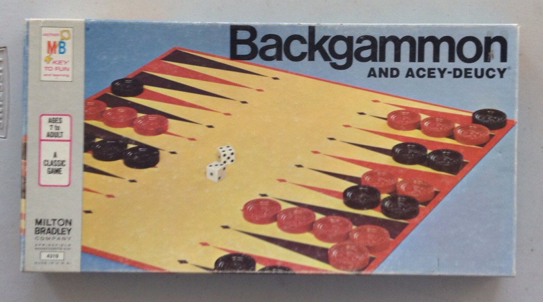 Vintage 1973 BACKGAMMON and ACEY DEUCY Game by Milton Bradley - Etsy